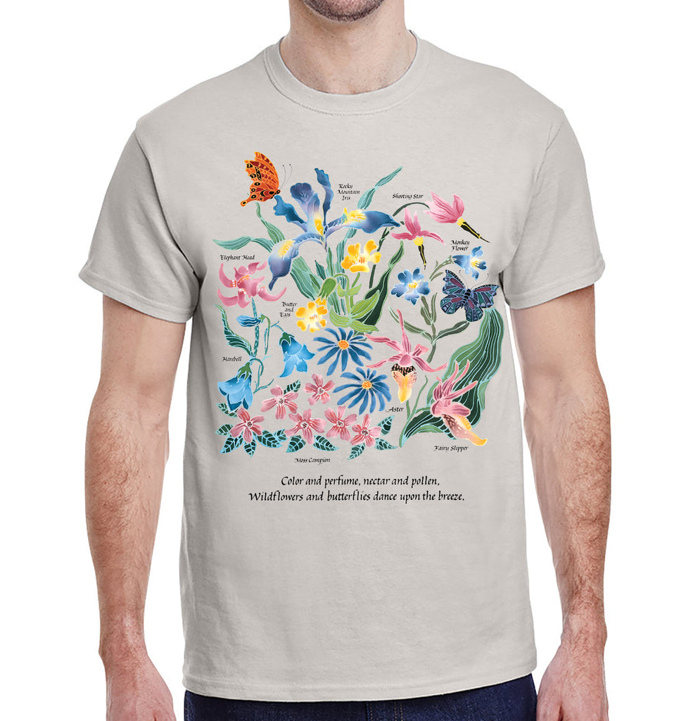 Mountain Wildflowers T-Shirt – Jim Morris Environmental T-Shirt Co.